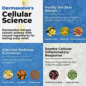 Dermasolve Psoriasis & Dandruff Oil, Dermatologist Approved for Flaky Scalp Relief