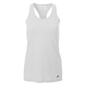 Arctic Cool Women's Tank Instant Cooling Moisture Wicking Performance UPF 50+ Tank Top | Lightweight Breathable Tank for Running, Workout, Exercise, Yoga, Fishing, Arctic White, XXL