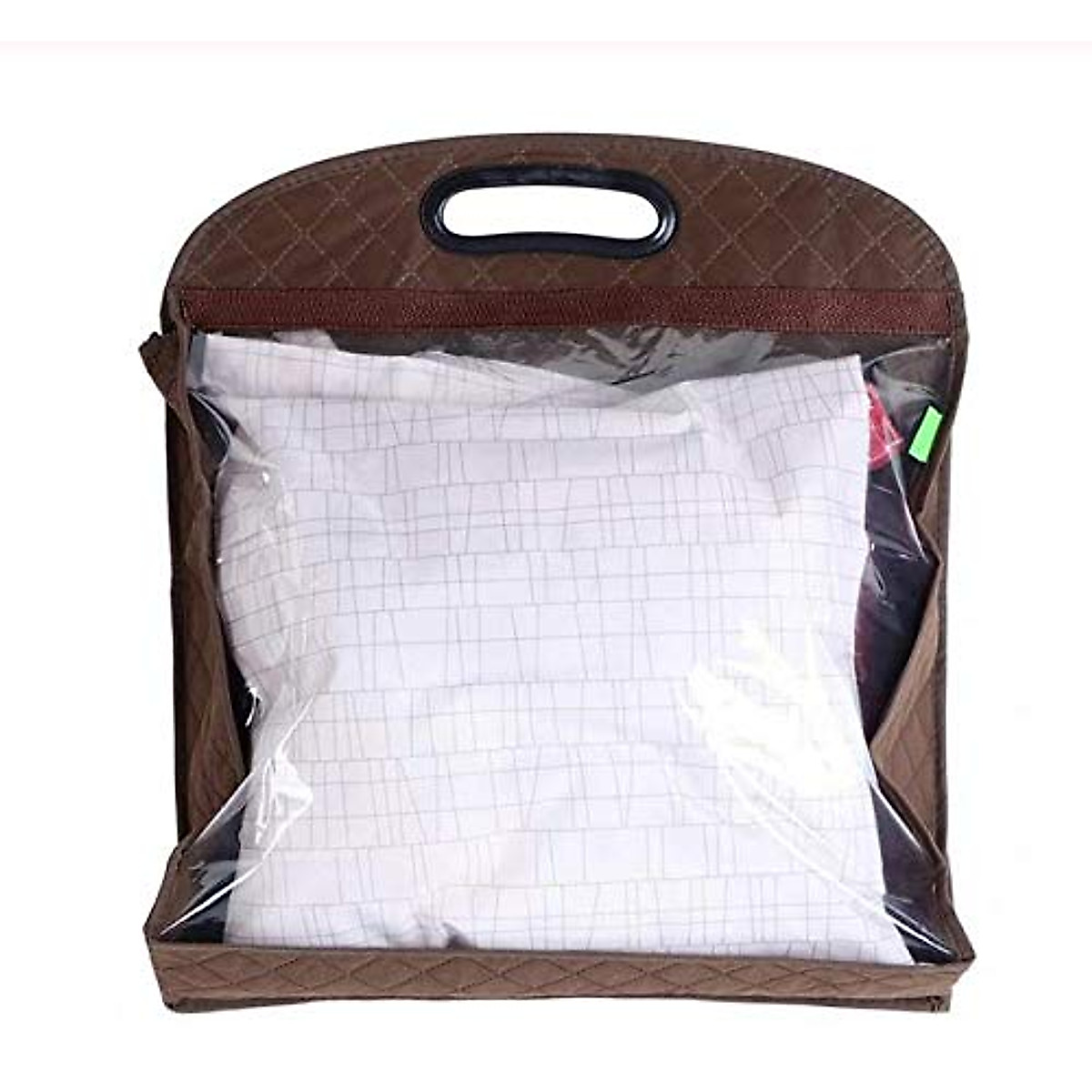 TcJ-Chen 3 Sizes Handbags Storage Dust Cover Bag Storage Hanging Closet Organizer Purse (Brown)