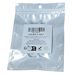 HASAYAKI Curtain Cord Weights, 2-Pack Acrylic Pull String Pendants for Vertical Blind and Drapes - Transparent