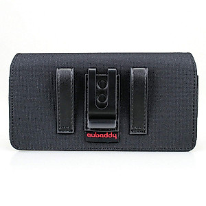 aubaddy Dual Phone Holster Pouch Case for 2 Phones, Double Decker Belt Clip Case for iPhone 15 Pro Max 15 Plus 14 Pro Max 14 Plus 13 Pro Max 12 Pro Max 11 Pro Max 8 Plus Samusng Galaxy S23 Ultra S23+