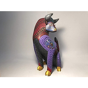 EL Toro Rojo handcrafted Oaxacan Alebrije, wood carving