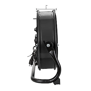 OEMTOOLS OEM24891 12” Tilting Workspace Fan, High Velocity Personal Fan, High Velocity Fan, Small Barrel Fan, Black