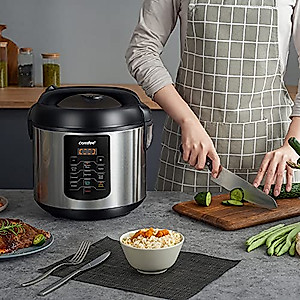COMFEE' Rice Cooker 10 cup Uncooked/20 cup Cooked , Rice Maker, Steamer, Saute, Steamer and Warmer, 5.2 QT Large Capacity, Brown Rice, Quinoa and Oatmeal, 8 One-Touch Programs