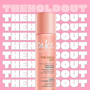 Cake Beauty Hairspray, The Hold Out – For Brushable, Touchable, Flexible Hold & Soft Volume – Vitamin E & Abyssinian Oil – For All Hair Types- 5.6 Oz.