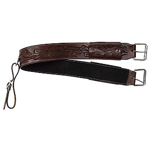 Acerugs New Medium Brown Western Leather Rear Flank Back Cinch Horse TACK Saddle CINCHES (Standard)