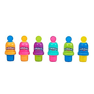 Fubbles Bubbles No-Spill Bubble Tumbler for Babies Toddlers and Kids | Includes 6oz Bubble Solution and Bubble Wand (Tumbler Colors May Vary)(Pack of 3)