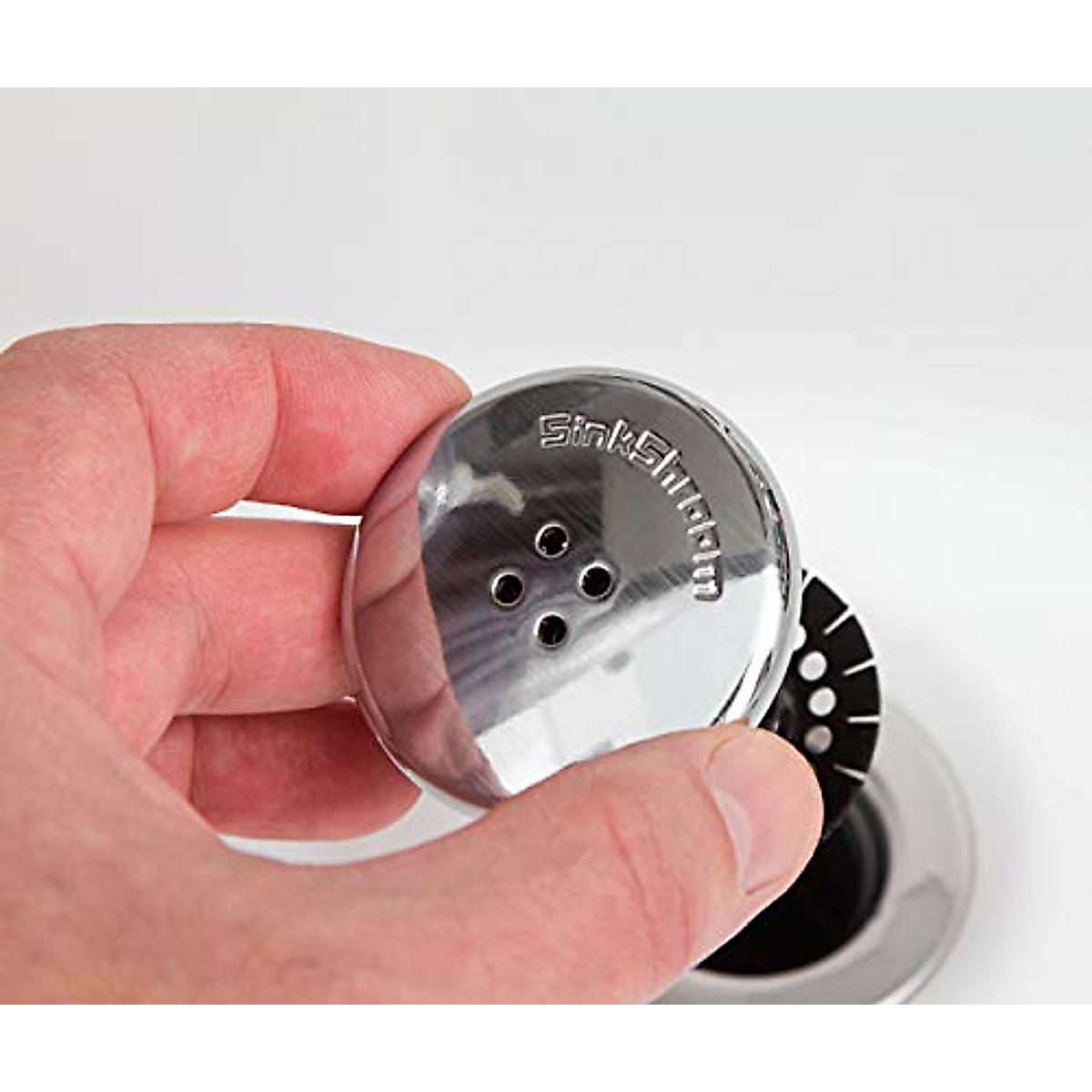 SinkShroom Combo Edition Revolutionary Bathroom Sink Drain Protector Hair Catcher, Strainer, Snare, Plus StopShroom Stopper