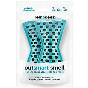 remodeez Deodorizer and Odor Eliminator, Nontoxic Coconut, Activated Charcoal, Natural Air Fresheners, Moisture & Odor Absorber for Shoe (Blue, 1-Pair), (2)