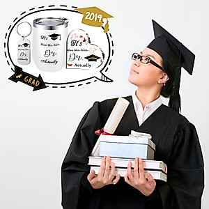 Gerrii 3 Pcs Phd Degree Gifts Set It's Miss Ms Mrs Dr Actually, Dr Gift Includes Insulated Tumbler 12 oz Acrylic Heart Decor Stainless Steel Keychain for Friend Men Women Graduation 2024 Appreciation