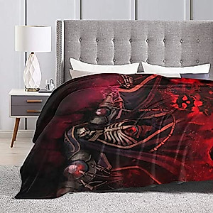 Uxodewor Anime Overlord Blanket Lightweight Microfiber Flannel Throw Blanket for Bedroom Livingroom Air Conditioning Blanket 50"x40"