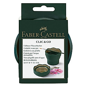 Faber-Castell Clic & Go Artist Water Cup - Dark Green