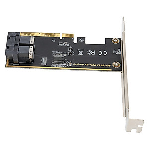 PCIE X8 to U.2 Adapter Card, for U.2(SFF-8639) PCIe NVMe SSD, Support 2.5" U.2 SFF SSD, SFF-8643 Mini-SAS HD 36Pin Connector, for Desktop