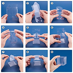 YOZATIA 25PCS Transparent Boxes 2.4 x 2.4 x 2.4 inch, Candy Box, Clear Favor Boxes Gift Boxes for Wedding, Party and Baby Shower Favors