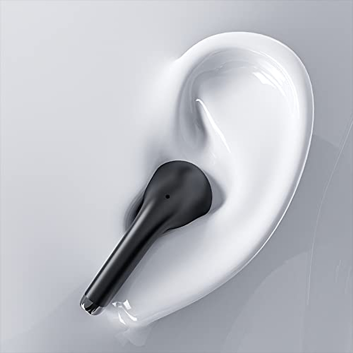 Wireless earbuds Ear buds wireless bluetooth earbuds,Bluetooth earbuds with Microphone ,Headphones for women,Stylish and compact,Sport Earbud for iPhone and Android Black wireless headphones for tv