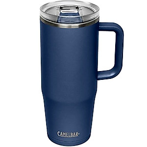 CamelBak Thrive Leak-Proof 32 oz Stainless Steel Mug for Travel, Coffee, Tea, Hot Beverages - Spill Proof Cup-holder, Navy