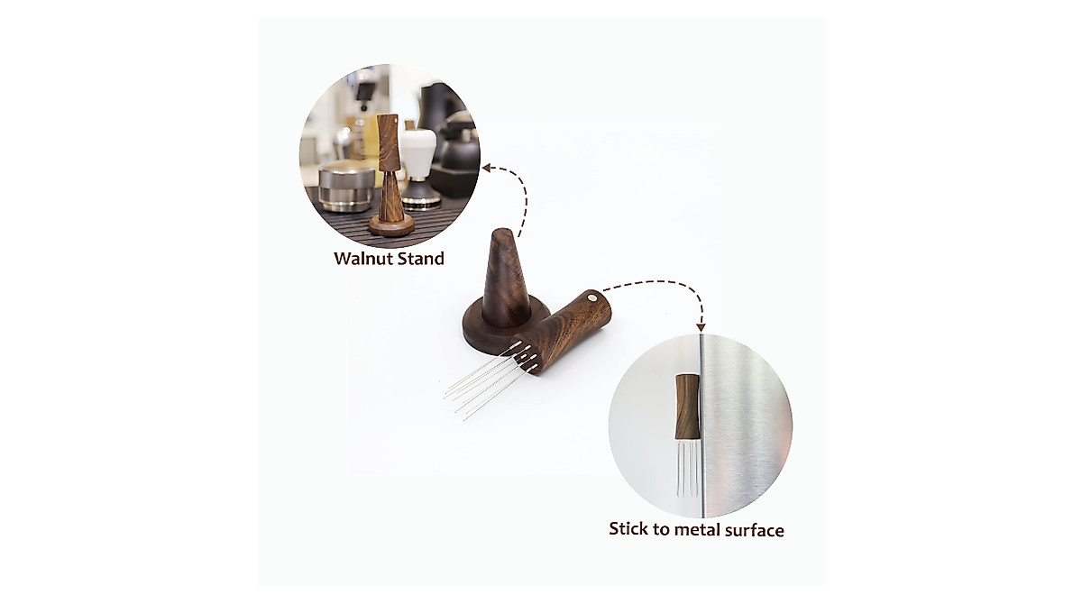 Handmade Walnut WDT Tool V2.0 for Perfect Espresso