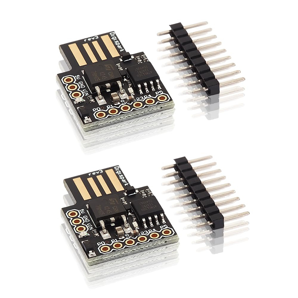 2pcs Digispark Kickstarter Attiny85 General Micro USB Development Board with Pin Header
