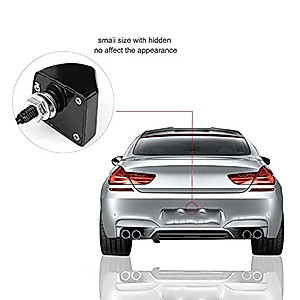 Yoidesu Reverse Backup Camera, IP67 Waterproof Infrared Night Vision 170 Degree Car CCD Rear View Camera, Universal Color CMOS Imaging Chip Backup Parking HD Front View Camera(Black)