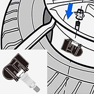 SEINECA 56029527AA 433MHz Tire Pressure Monitoring System (TPMS) Sensor Compatible with Dodge Charger Journey Grand Caravan Magnum Routan Chrysler 300 Sebring Town & Country
