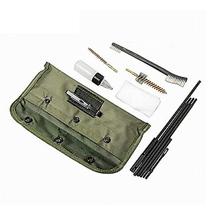 G GOYEA TACTICAL Rifle Gun Cleaning Kit Brushes Rod Nylon Pouch Shotgun Cleaner for 223 22LR Hunting Outdoor
