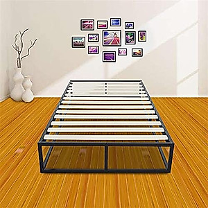 n/a Simple Basic Iron Bed Twin Size Black Bedroom Furniture for Bedroom