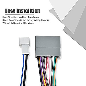 RED WOLF Vehicle Radio Stereo Wire Harness with Antenna Connector Adapter Fit Honda Fit 2007-2008 Civic 2006-2011, CR-V2007-2011, Select Acura RDX/Integra 1989-2015 Aftermarket Radio Receiver