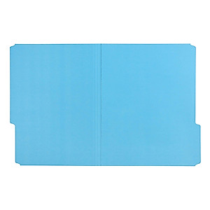 Amazon Basics File Folders, Letter Size, 1/3 Cut Tab, Blue, 36-Pack