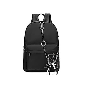 Wadirum Fashion Backpack Purse for Women Cute School Bag for Girl Black