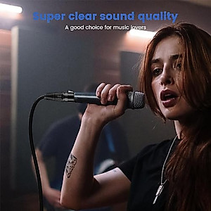 DREMAKE Balanced Cable 20 Foot TRS 6.35mm (1/4 Inch) Male to XLR Female Mic Cable for Amplifier, Speakers - Black