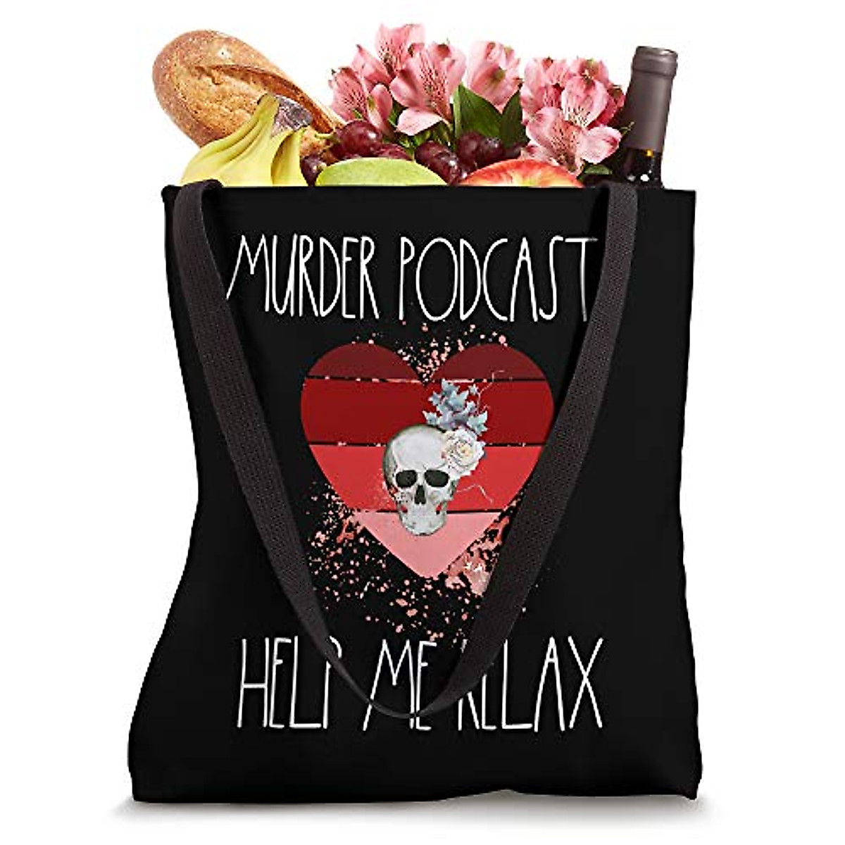 Murder Podcast Lover True Crime Case Files Serial Killer Tote Bag