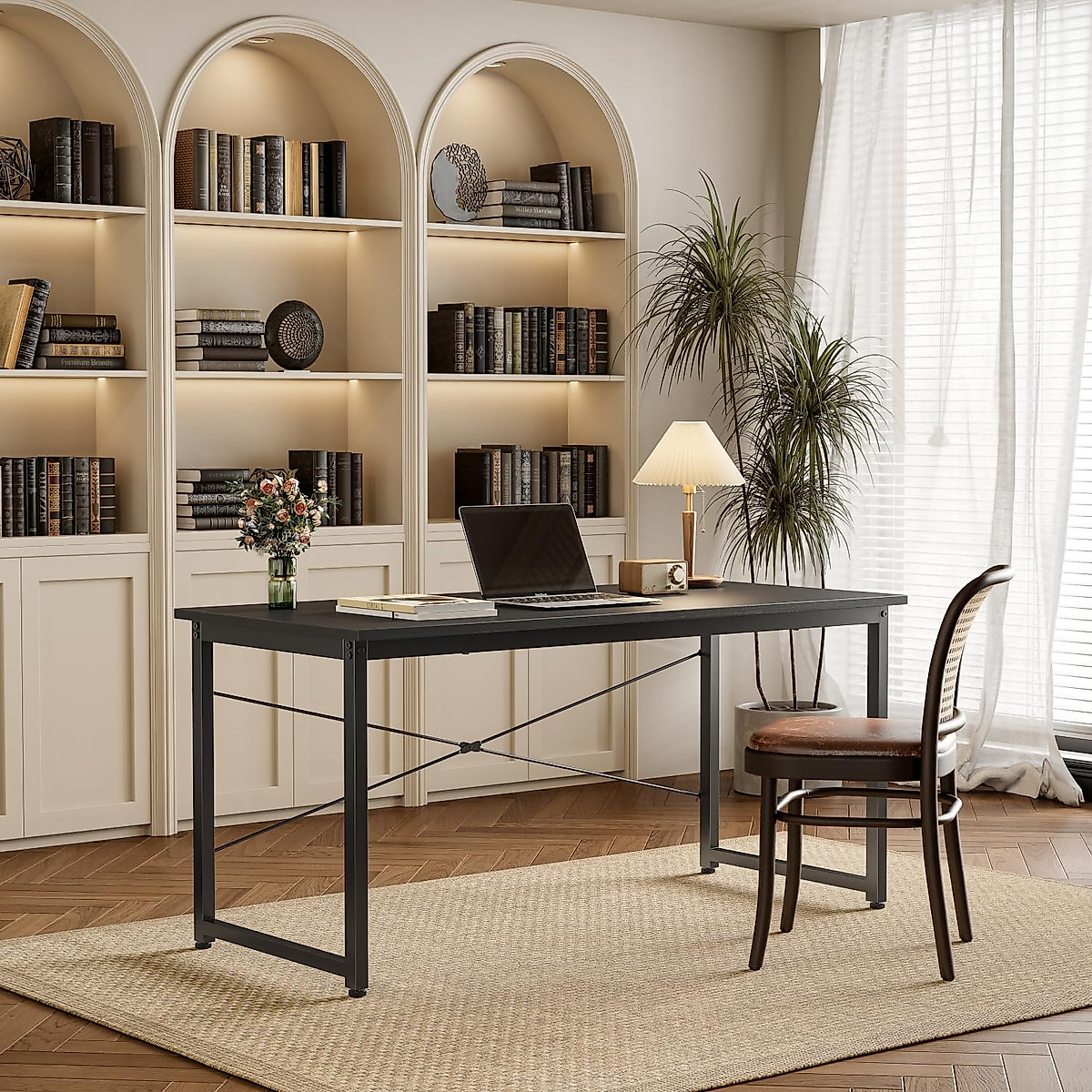 BANTI Computer Desk, 32 inch Home Office Desk, Modern Simple Style PC Table for Home, Office, Study, Writing, Black