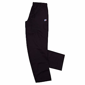 Russell Athletic Big and Tall Sweatpants for Men – Fleece Open Bottom Sweatpants Black