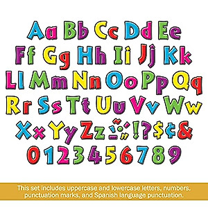 Barker Creek Letter Pop-Outs, 2" Neon, Multicolor Designer Letters for Bulletin Boards, Breakrooms, Reception Areas, Signs, Displays, and More! 2", 676 Characters per Set (1901)