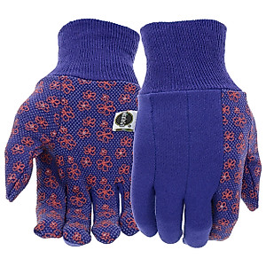 Miracle-Gro MG656755 Gardening Comfort Gloves – Medium/Large, Printed Jersey Gloves with Dotted Palm, Lead and Phthalate Free