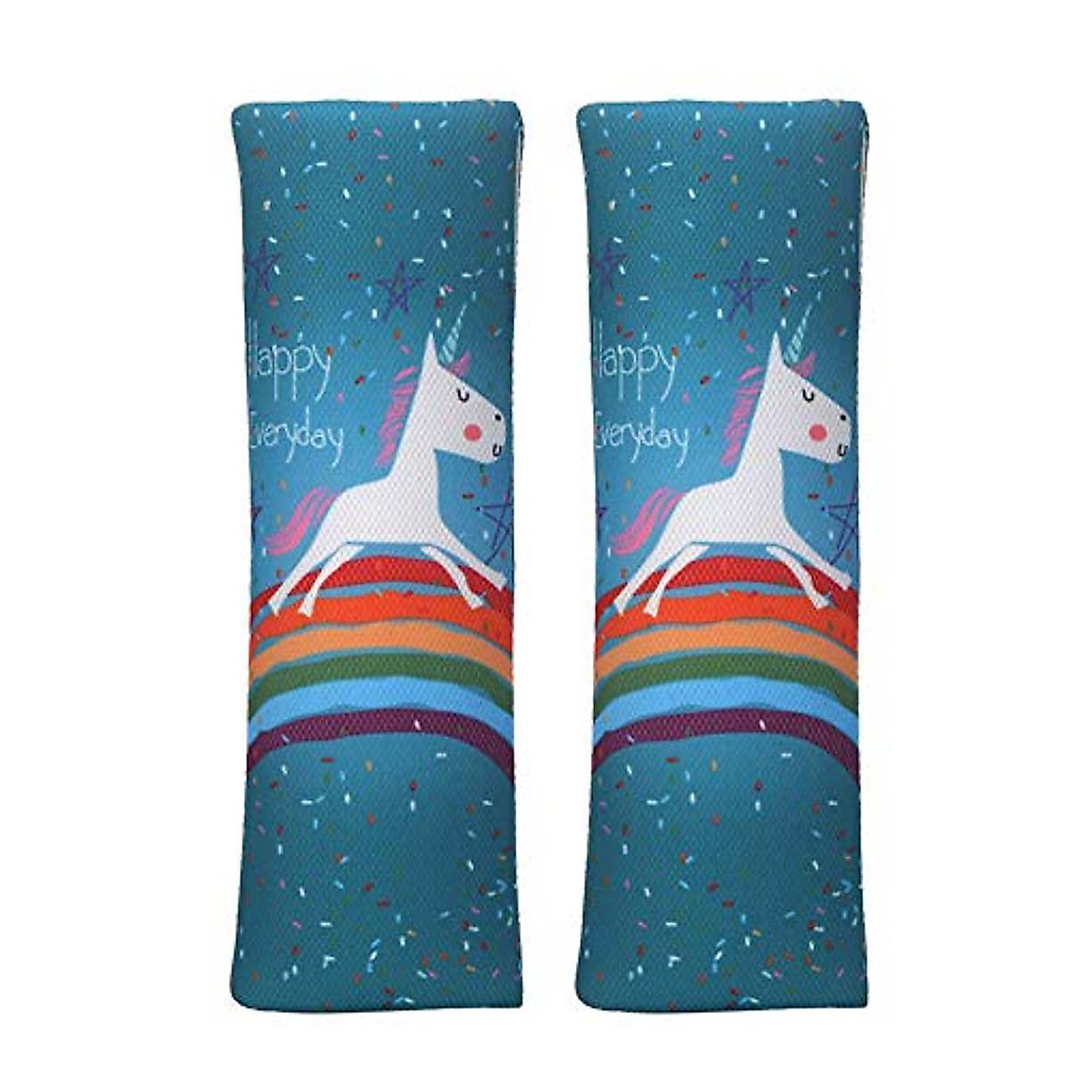 Seatbelt Covers for Kids,2 Pack Unicorn Seat Belt Cushion Shoulder Strap Pad,Universal Cute Cartoon Car Seat Belt Pad for Adults Children Toddler,Baby Girl Boy Carseat Neck Harness Protector