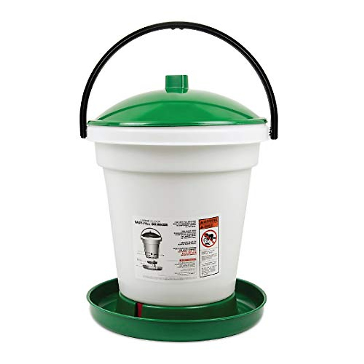 Harris Farms Poultry Drinker | Simple and Easy to Use for Any Size Flock | Made of BPA-Free Plastic | 6.25 Gallon, Green