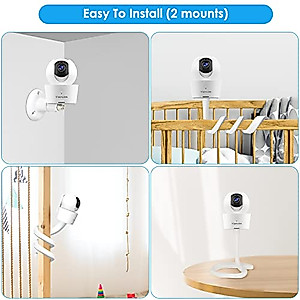 Yonvim Baby Monitor 1080P 5" HD, Video Baby Monitor with Camera and Audio, 5000mAh Battery, 2 Mounts, No WiFi Needed, Night Vision, Long Range, 2-Way Talk, Remote Pan Tilt, Temperature Sense, 4X Zoom