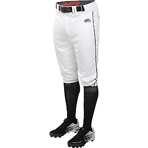 Rawlings | LAUNCH SERIES Knicker Baseball Pants | Adult Medium | White/Black