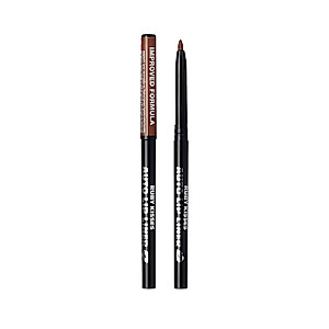 Ruby Kisses Auto Lip Liner Pencil, Long Lasting & Non-Fading, Smooth Application, Non-Feathering with Rich Color, No Sharpener Needed, Ideal for Full Lips Look (Brown) (3 PACK)