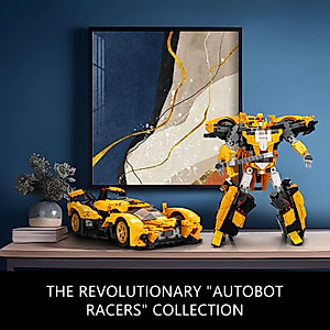 Sillbird STEM Robot Building Toys Set, 2in1 Transforming Robot & Technic Racing Car Construction Blocks Kit, Creative Collectible Gift for Boys Girls Kids Aged 8-12, New 2023 (998 Pieces)