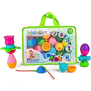 Lalaboom - Educational Pop Beads - 48 Piece Set - Ages 10 Months to 4 Years - BL460