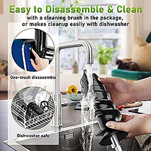 Cold Press Juicer, FEZEN Slow Masticating Juicer With 2 Speeds & Reverse Control, High Juice Yield & Pure Taste, Celery Juice Maker & Beetroot Juice Extractor for High Nutrient Fruits and Vegetables Juice, Easy to Clean, BPA Free