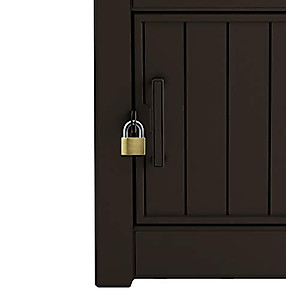 Keter Package Delivery Box for Porch with Lockable Secure Storage Compartment to Keep Packages Safe, Brown