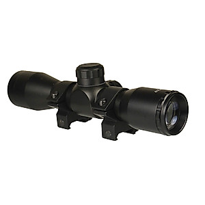 TWP 4x32 Compact Hunting Scope, Rangefinder Reticle, 1" Tube and Mid-Height Weaver Ring Mount
