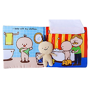 Xiaoyu Soft Books for Newborn Babies, Soft Activity Baby Book, Educational Toy for Boy & Girl, Touch and Feel Activity, Bedtime Story, Bath