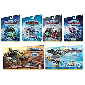 Skylanders SuperChargers 6 Pack Vehicle Starter Bundle! 6 Vehicles + 2 Characters: Dive Bomber, Sky Slicer, Crypt Crusher, Sea Shadow, Shark Shooter, Shark Tank, Hurricane Jet-Vac, Jet Stream