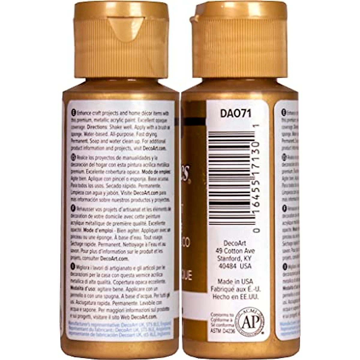 DecoArt DASK268 Dazzling Metallics Sample Pack