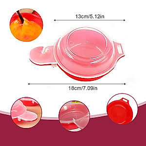 4 PCS Microwave Egg Cooker, Mini Egg Poacher Cooker, Quick and Simple Omelette Maker for Egg Sandwich, Egg Hamburg