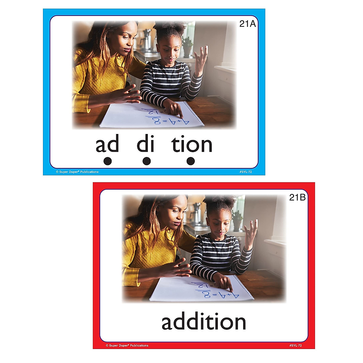 Super Duper Publications | Syllable Practice Fun Deck Flash Cards | Educational Learning Resource for Children